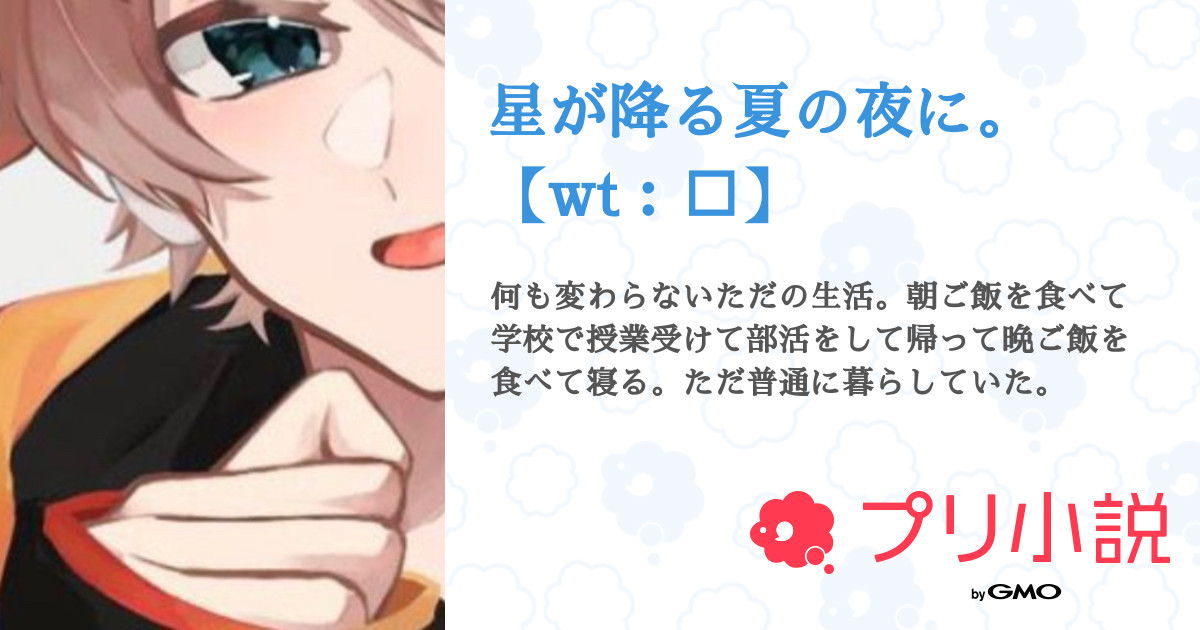 星が降る夏の夜に。【wt︰📕】 - 全13話 【完結】（桜庭 蓮希🌸🪽🎧さんの夢小説） | 無料スマホ夢小説ならプリ小説 byGMO